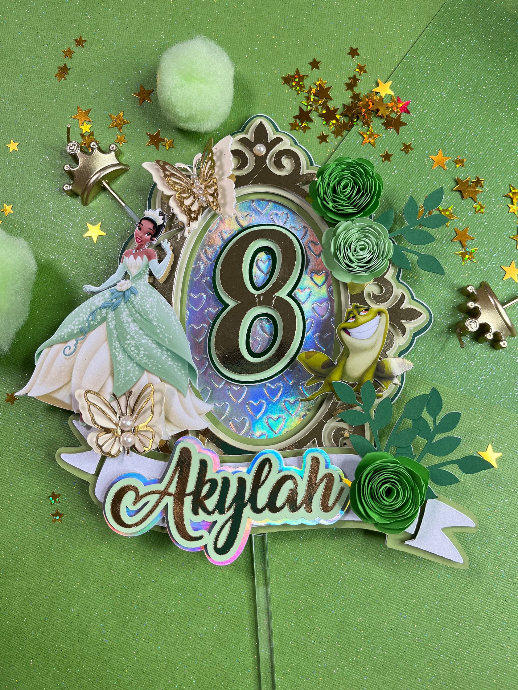 Tiana Princess Cake topper – KariCreativeParty